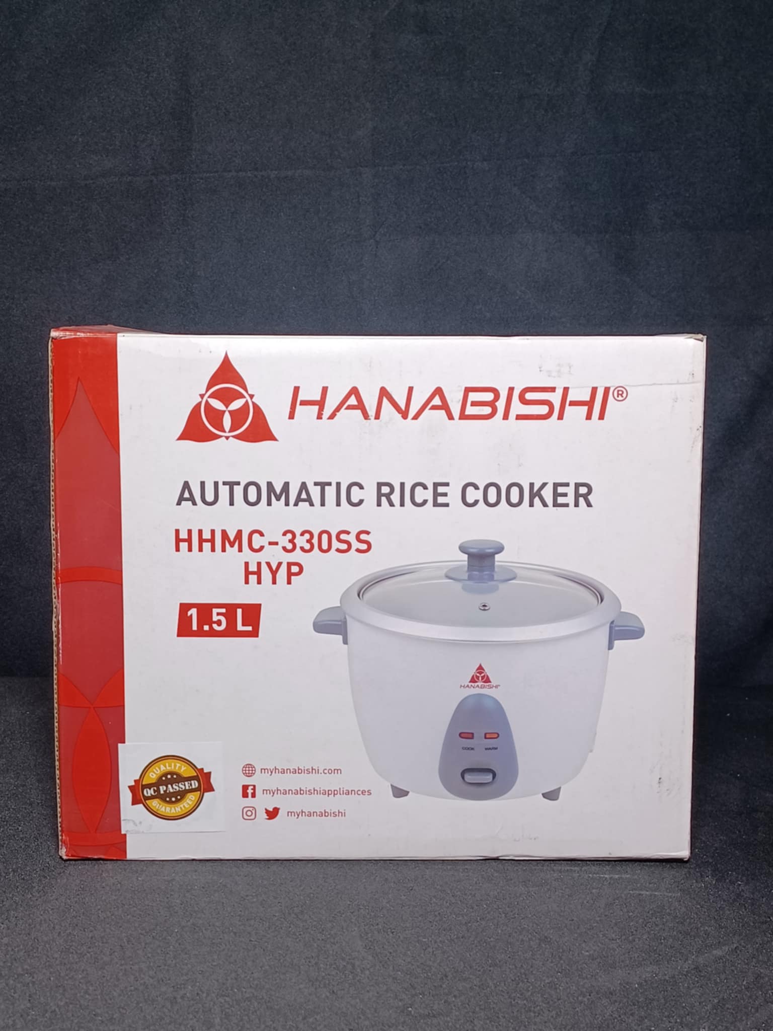 Hanabishi Automatic Rice Cooker 1.5 Liters HHMC-330SS HYP – Livelyhood Mall