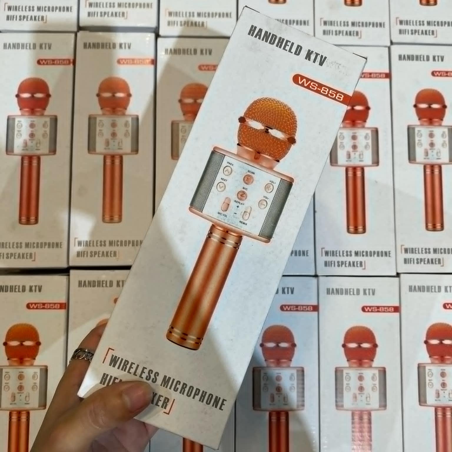 Handheld KTV Wireless Microphone Hifi Speaker WS-858 – Livelyhood Mall