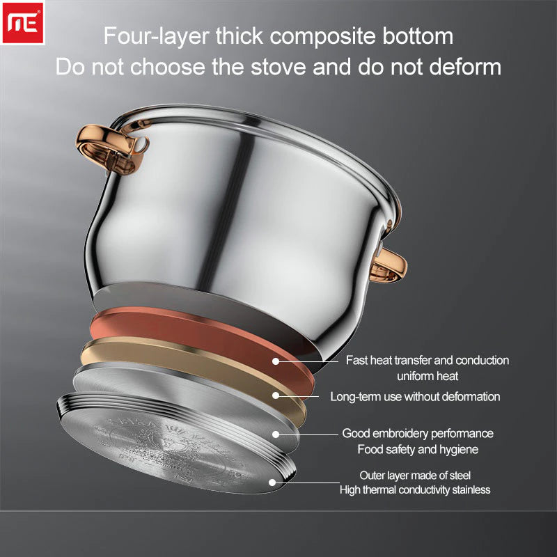 [A1-1210] QH015 12pcs High Quality Staineless Steel Cookware Set ...